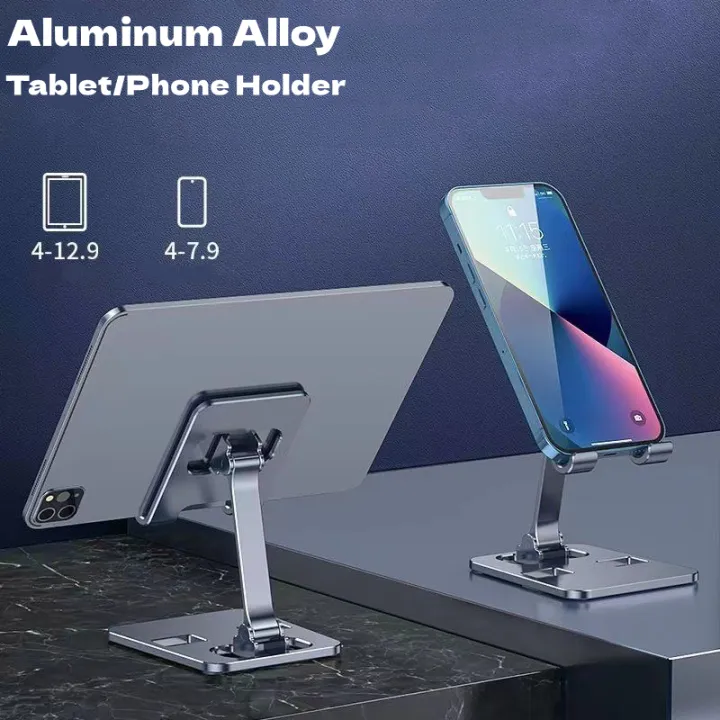 Universal Aluminum Alloy Portable Tablet Holder For iPad Air Pro Mini ...