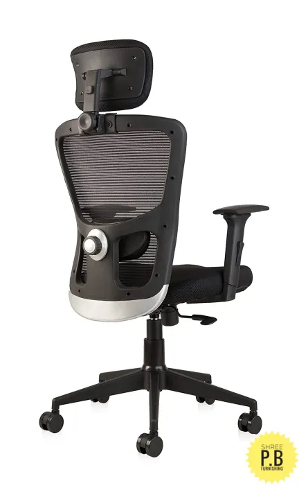 MBM JAZZ High Meshback Revolving Chair with Headrest and Centre Tilt ...
