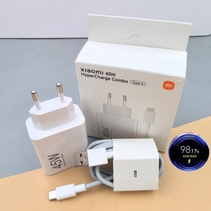 Original Xiaomi Redmi Note 14/15 Pro 4G 5G Charger 45W EU Turbo Fast ...