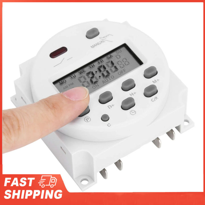 CN101A DC 12V Mini LCD Digital Microcomputer Control Power Timer Switch ...