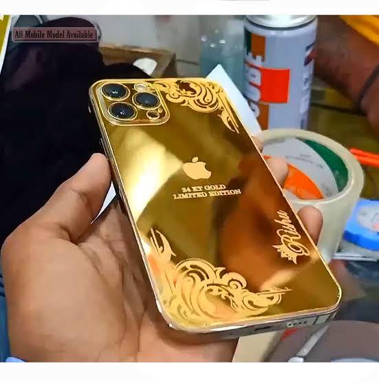 Gold Back Skin for iPhone 11 pro max, 12 Pro , 13 pro ,13 pro max ...