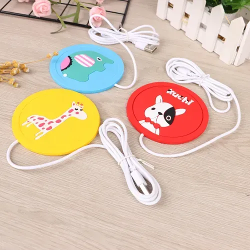 USB Warmer Cartoon Silicone Cup-Pad Coffee Tea Drink usb Heater Tray ...