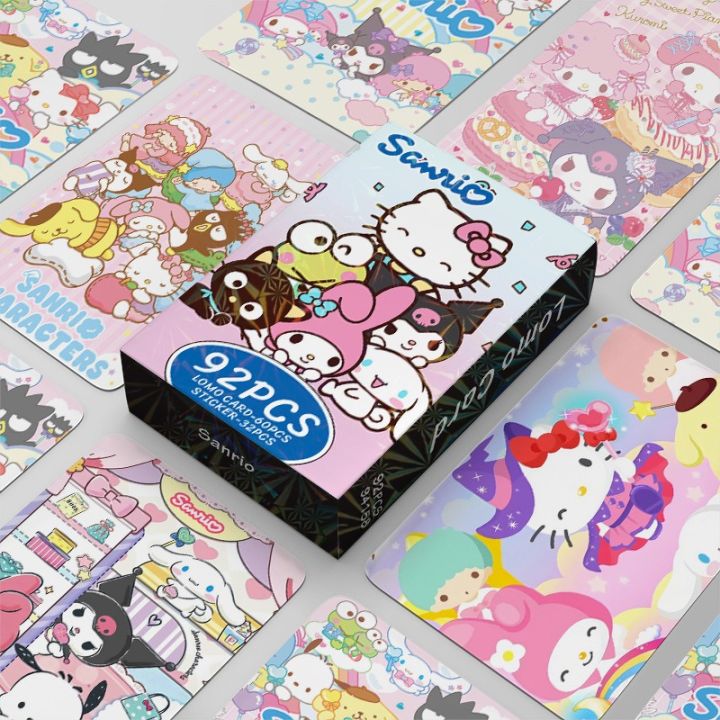 Disney Peripheral Essential 92pcs Sanrio Small Card Cartoon Peripheral ...