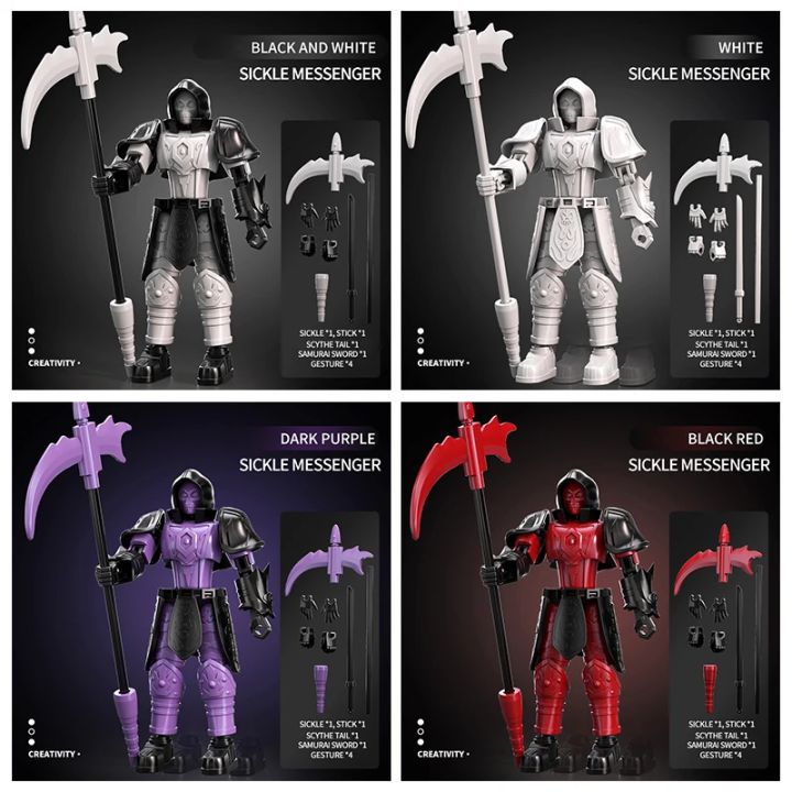 Scythe Messenger is a detachable and movable toy robot model, which has ...
