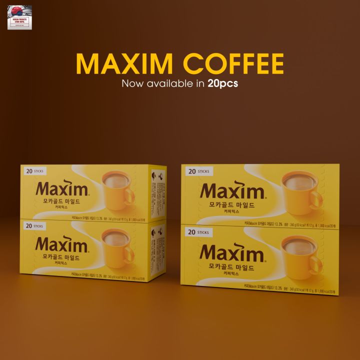 Maxim Mocha Gold 3-in-1 Coffee Mix (Pack of 20 sticks- Box Packing ...