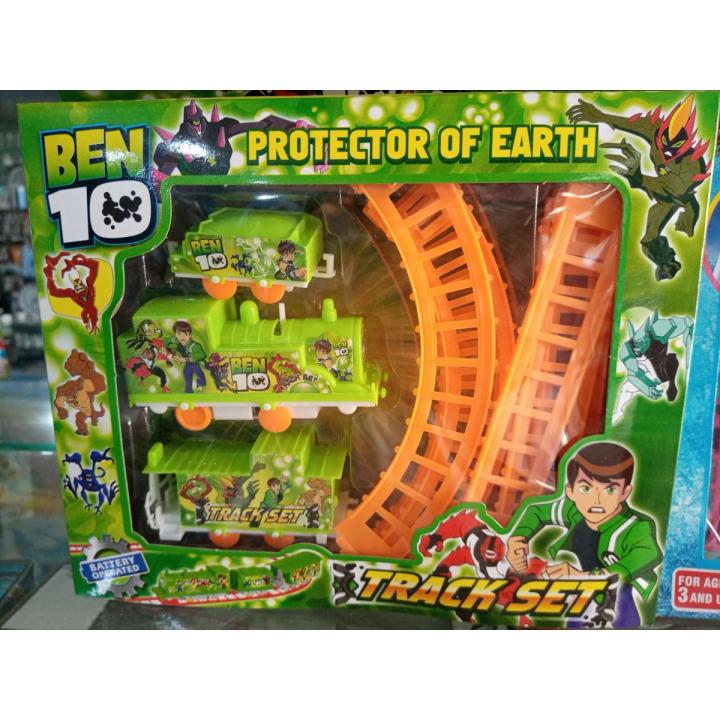 Ben 10 Train Track Set – Battery Operated Train with Track, Light ...