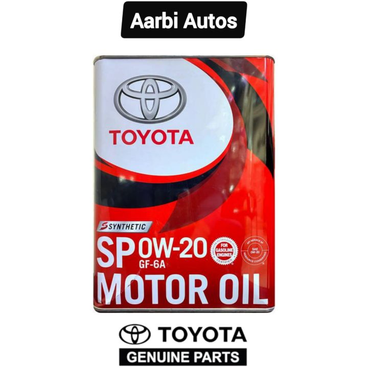 Toyota Genuine 0W-20 Engine Oil For all Hybrids & New Cars | Daraz.pk