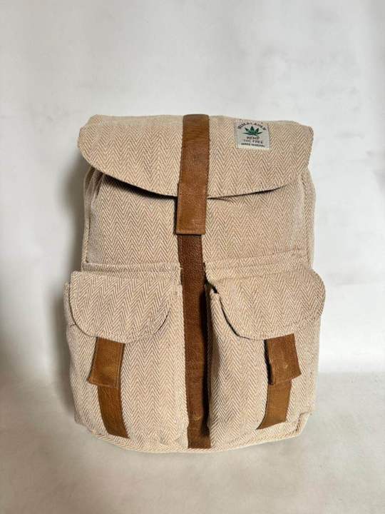 Hemp cotton Leather mix Bag | Daraz.com.np