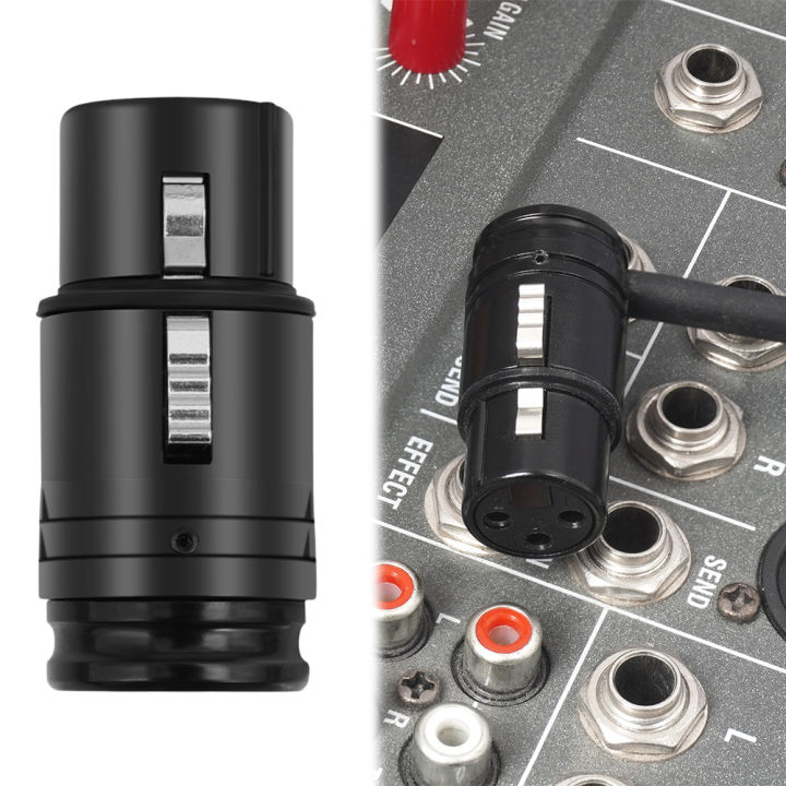 Male/Female Compact XLR Microphone Solder Adapter with Wrench ...