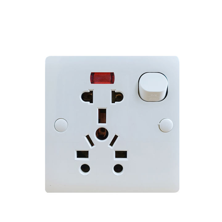 Multi Light Plug with Switch 10amp - White Color | Daraz.pk