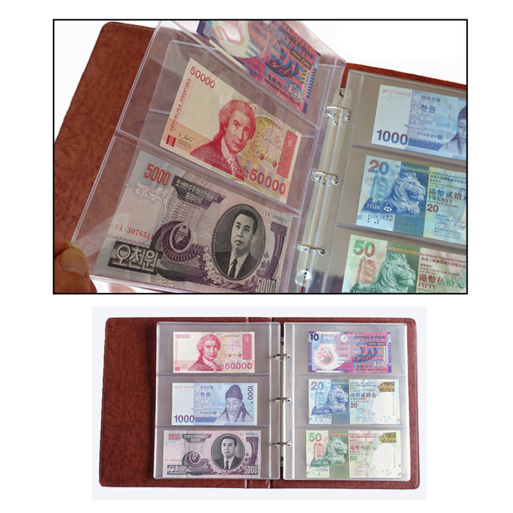 Paper Money Collection Album 3-Slot Banknotes Holder Paper Money ...