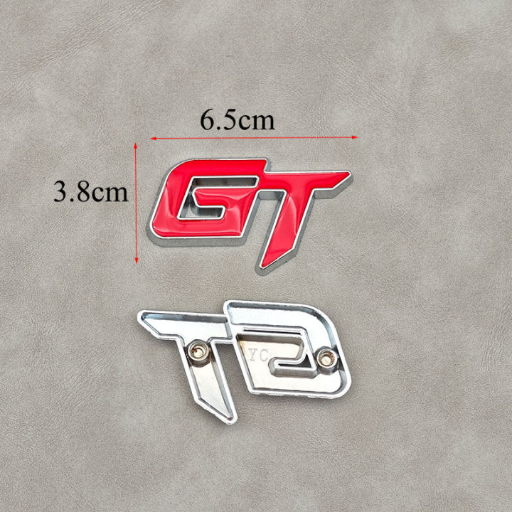 3D Metal Letters GT Logo Car Front Grille Emblem Badge Sticker Decals ...