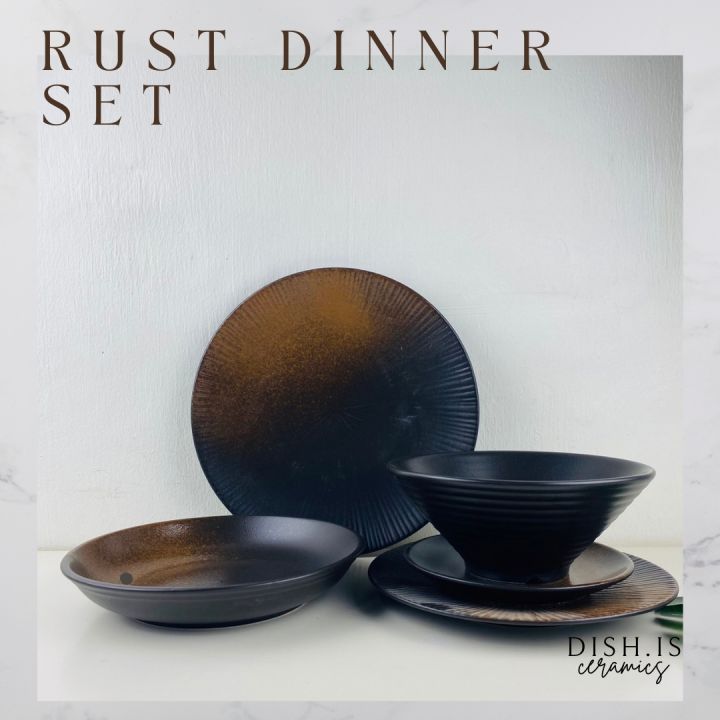 Rust dinner set | Shop.com.mm: Buy Online at Best Prices in Myanmar ...