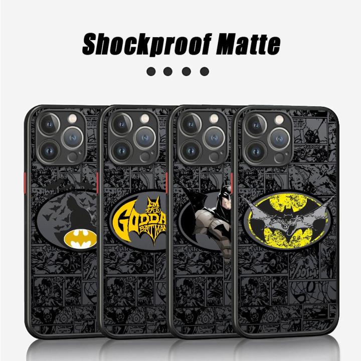 Batmans Hero Logo Case for Apple iPhone 15 Pro Max 14 13 Mini 12 11 14 ...