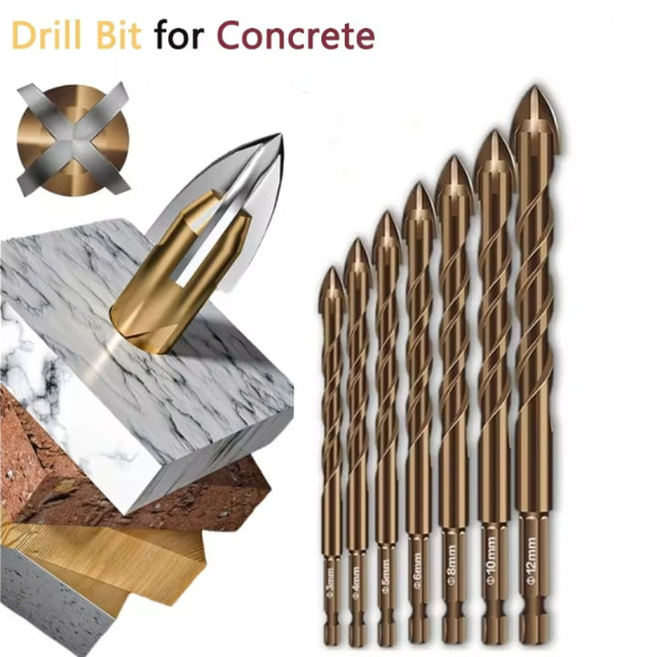 Masonry Concrete Drill Bits For Glass Ceramic Tile Brick Plastic Wood ...