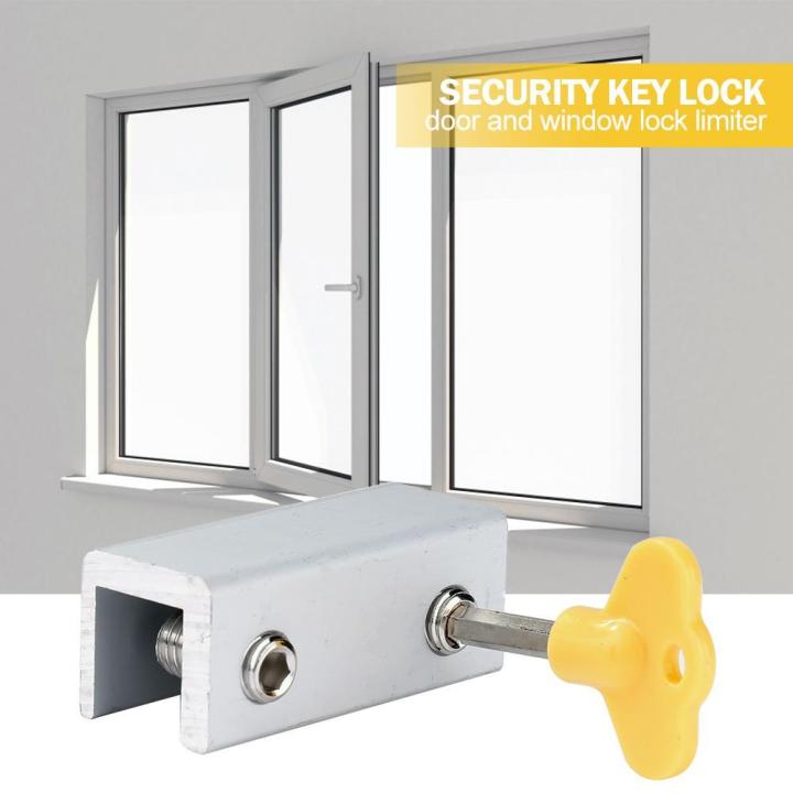 Window Security Key Lock Sliding Doors Windows Restrictor Child Safety ...