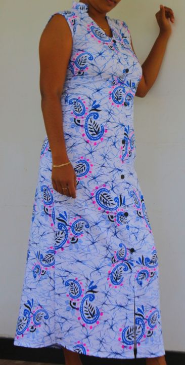 frocks new style for young and middle aged women, sleeveless, long ...