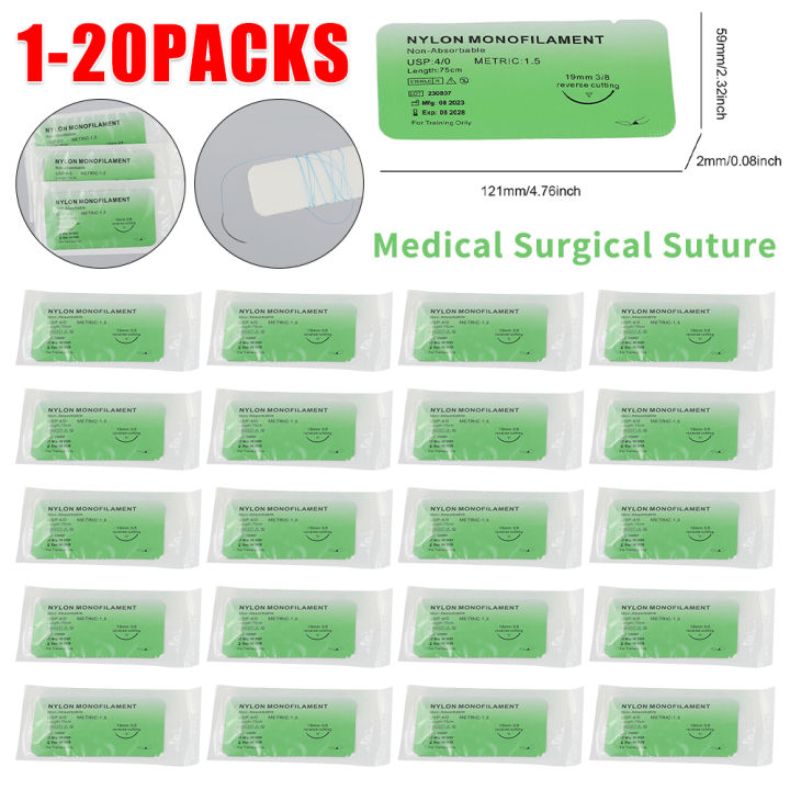 Medical Surgical Suture Nylon Silk Polypropylene Polyester Monofilament ...
