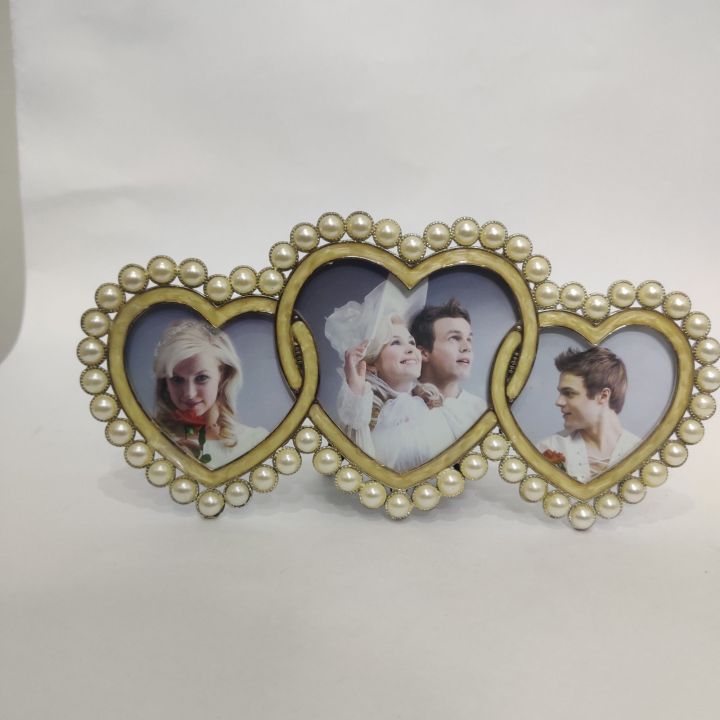 Heart Shape Three Photo Space Frame | Daraz.com.np