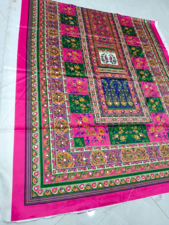 *Alhamdulilla silk digital printed fancy shawl dupatta with pasting ...