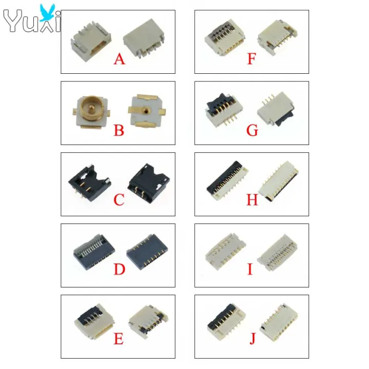 YuXi 1pc Left Right Motherboard PCB Board Flex Cable Clip Ribbon Socket ...