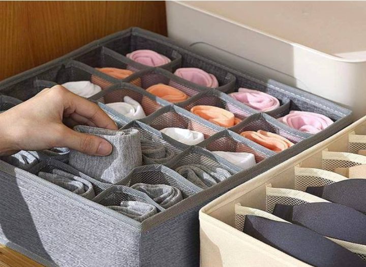 Storage Box Foldable Home Cabinet Divider Storage Box Closet Organizer ...