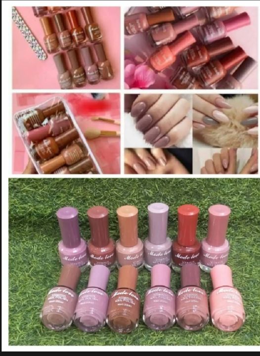 Mode Love Pack Of 8 Nail Polish Random Colors (12 Colors Available ...