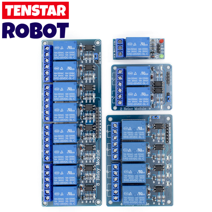 5v 1 2 4 8 Channel Relay Module With Optocoupler.Output X Way for ...