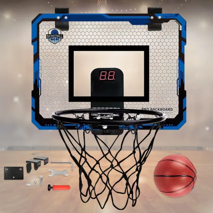 Kids Mini Basketball Hoop With Electronic Scoreboard Ball Sport ...
