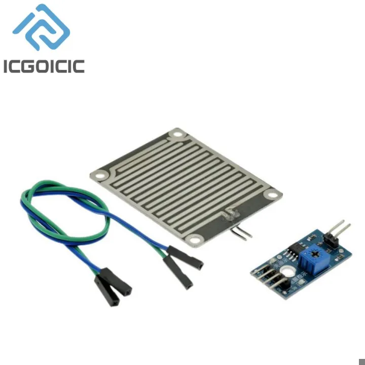 1/5/10PCS 3.3-5V Rain Raindrops Sensitive Detection Sensor Module ...
