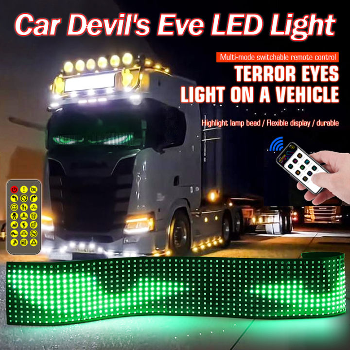 Led Eyes For Truck Led Matrix Panel RGB LED Car Panel DIY Programmable ...