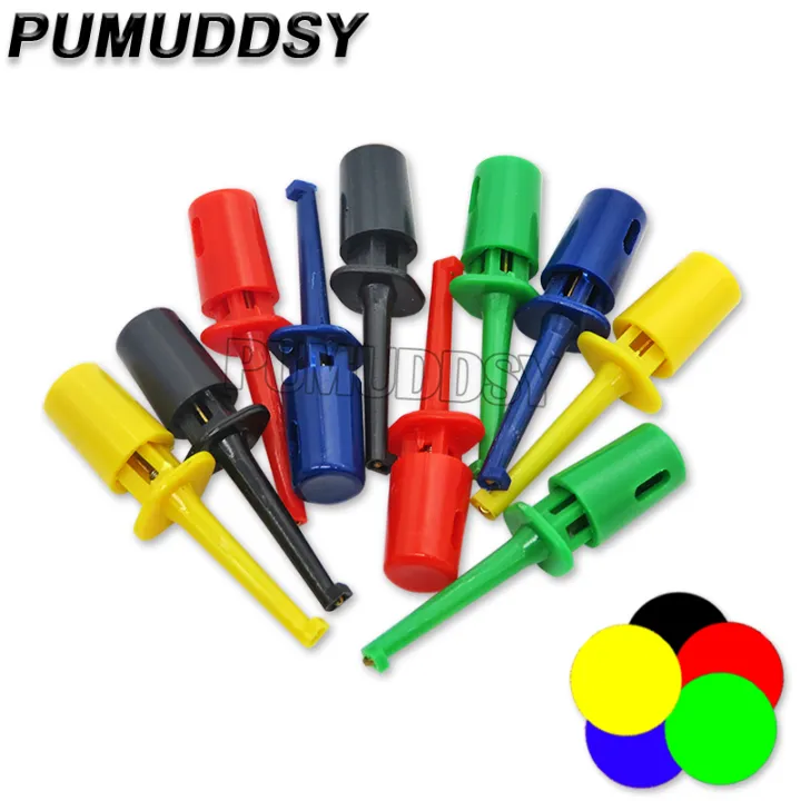 10Piece Mini Single Test Hook Clip Test Probe For Electronic Testing IC ...
