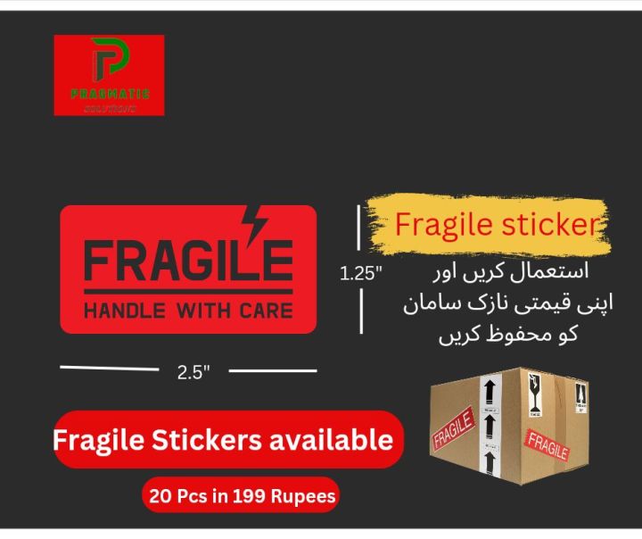 Fragile Stickers Packet | Daraz.pk