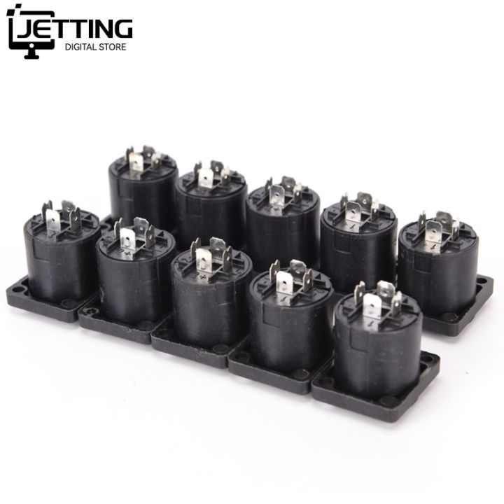 10pcs/lot 4 Pin Speaker Power Connector Female Jack Panel Mount 4 Pole ...
