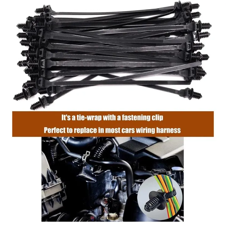 Automotive Wiring Harness Organizer Kit Heavy Duty Nylon Cable Ties ...