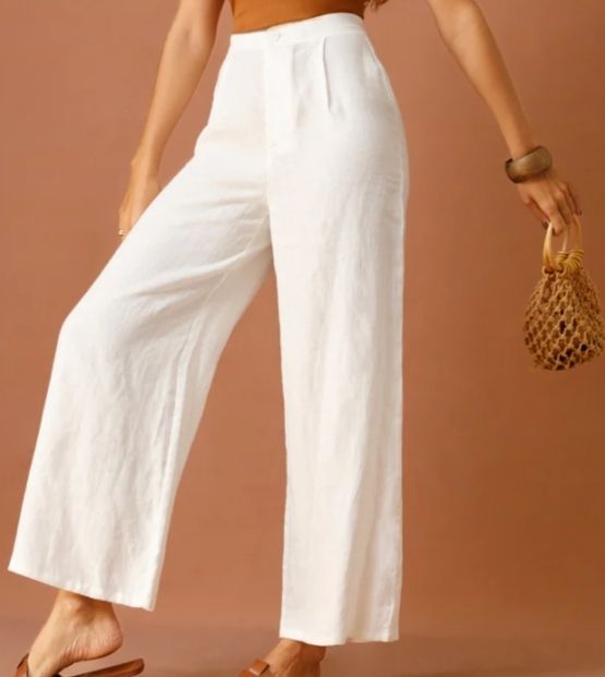 Austin Linen Trousers for Women – Stylish, Comfortable, Available in ...
