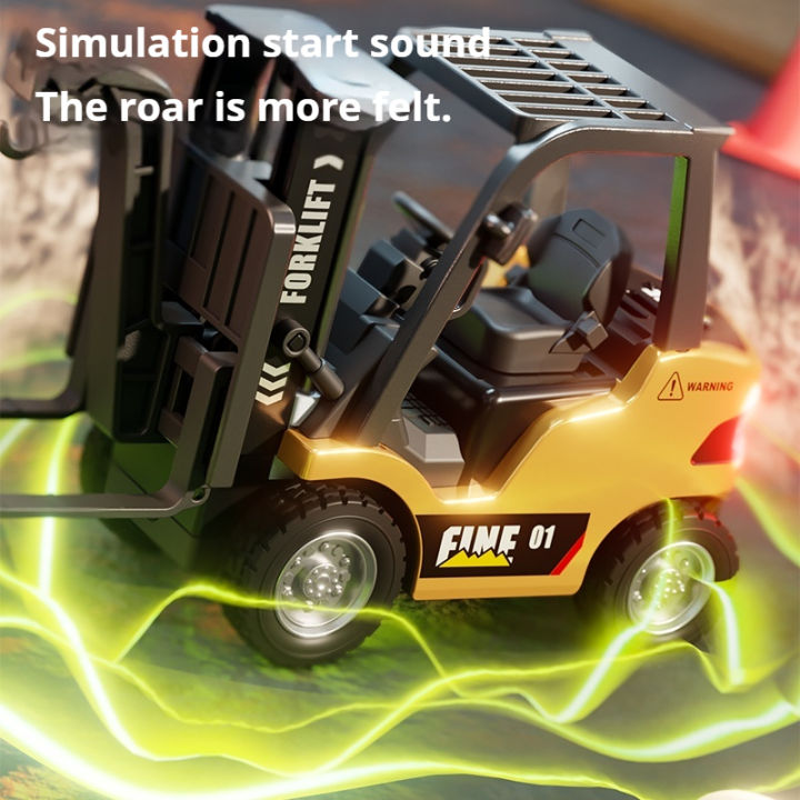 Rc Car Alloy Remote Controlled Toy Mini Forklift 1:64 Multi-function ...