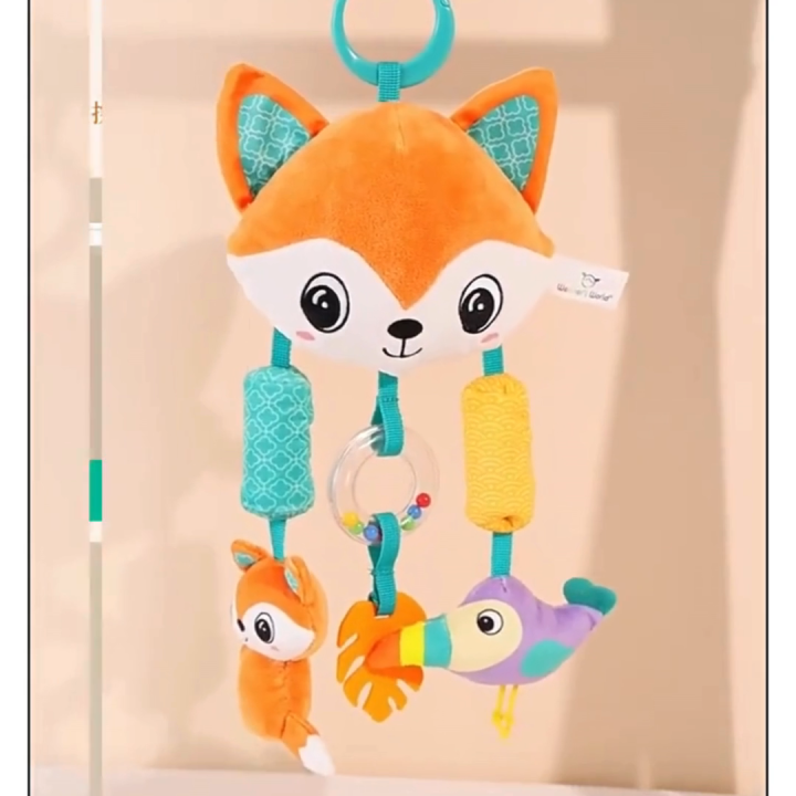 Baby Pram Toy – Hanging Toy with Teething Ring & Bell | Daraz.com.np