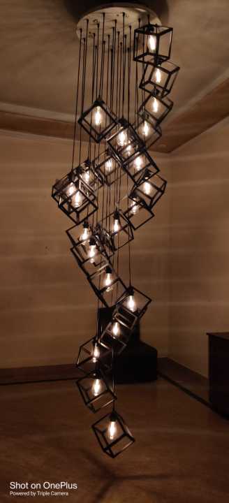 25 Light's pendant Hanging light Rod iron Metal Material, Non Magnet ...