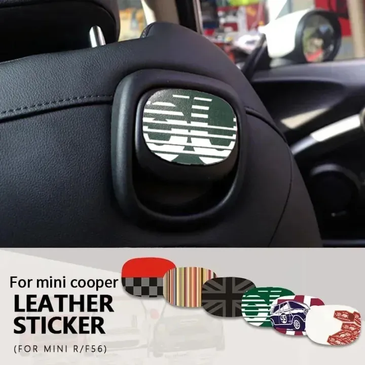 Car Stickers For Mini Cooper Rear Seat Handle Leather Sticker For Mini ...