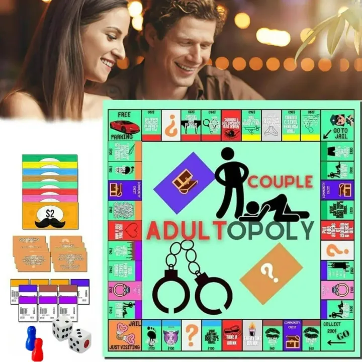 Adultopoly Board Game Couples Adultopoly Date Night Game Fun ...