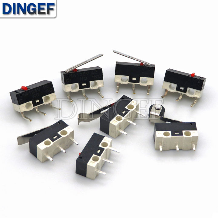 Momentary Push Button Switch Micro Limit Switch 1A 125V AC Mouse Switch ...