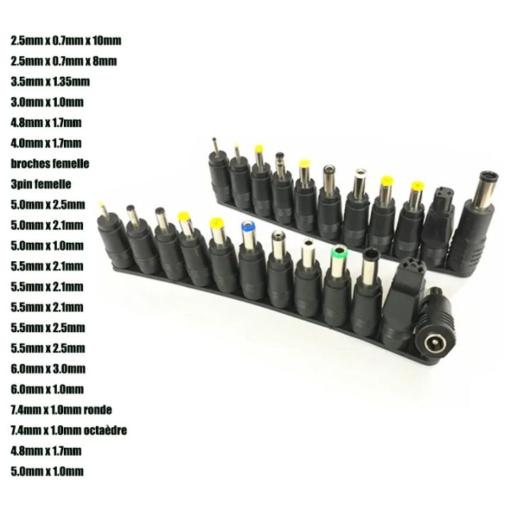 8/10/23PCS DC Power Adapter Connector Kit Male To Female 5.5x2.1mm ...