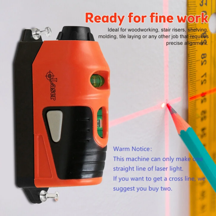 Mini Portable Laser Level Vertical Horizontal Laser Line Projection ...
