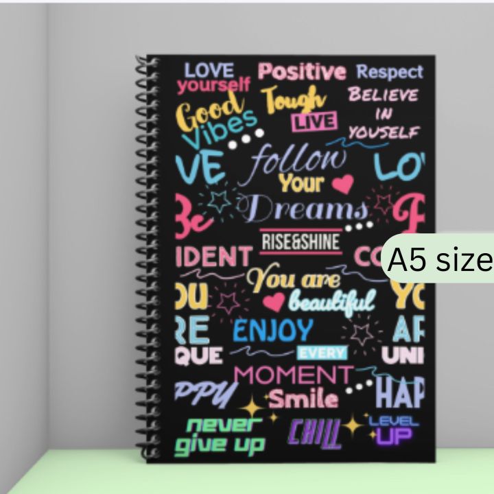 Doodle art spiral Notebook- A5 size | Daraz.pk