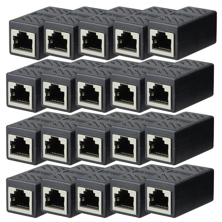 1/10/20pcs RJ45 Ethernet Coupler Female to Female Inline Adapter For ...