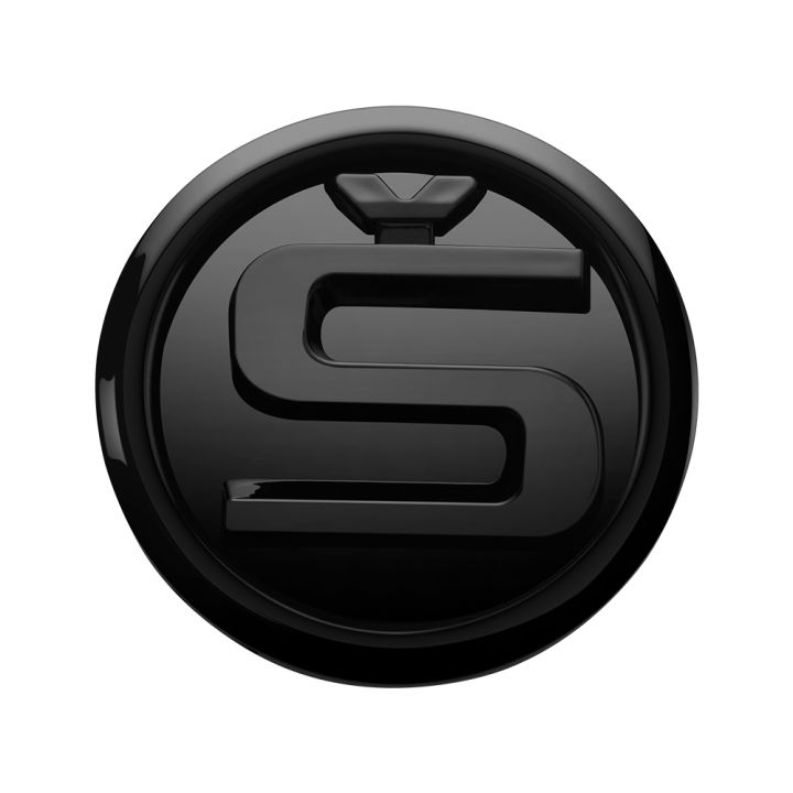 Hood Badge For Skoda Sticker 110mm Black S Emblem Sticker For SKODA ...