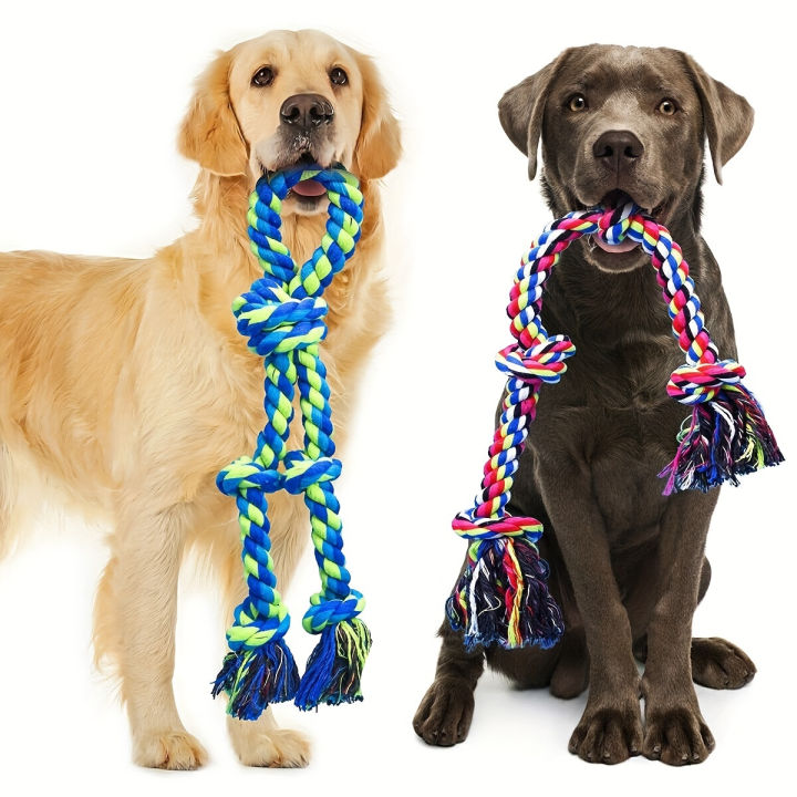 2-Pack Heavy-Duty Rope Knot Dog Toys for Large Breeds – Dental Health ...