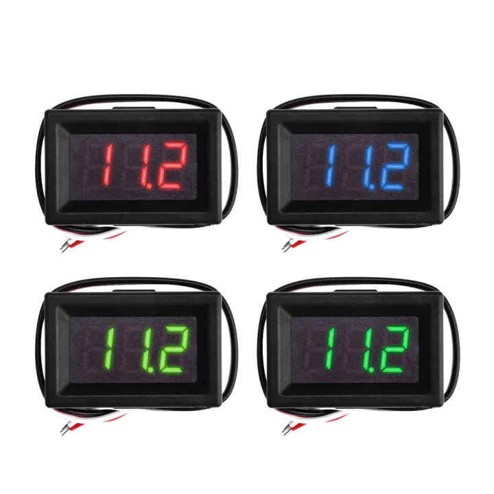 DC 0-30V Digital Voltmeter Car Boat Motorcycle 0.56inch LED Display ...