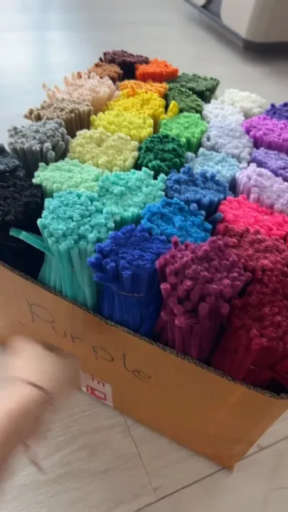 Carykon Super Fuzzy Chenille Stems Pipe Cleaners, Pack of 100 | Daraz ...